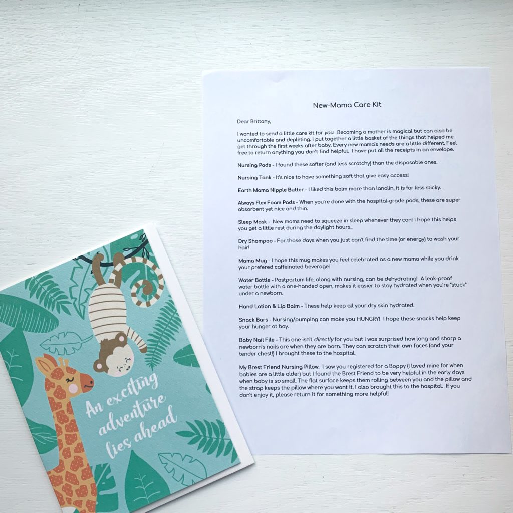 New-Mama Care Kit - A Family Inspired